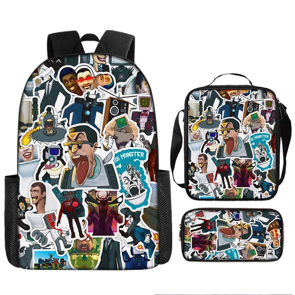 Toilet and monitor skibidi toilet game backpack crossbody bag backpack ...