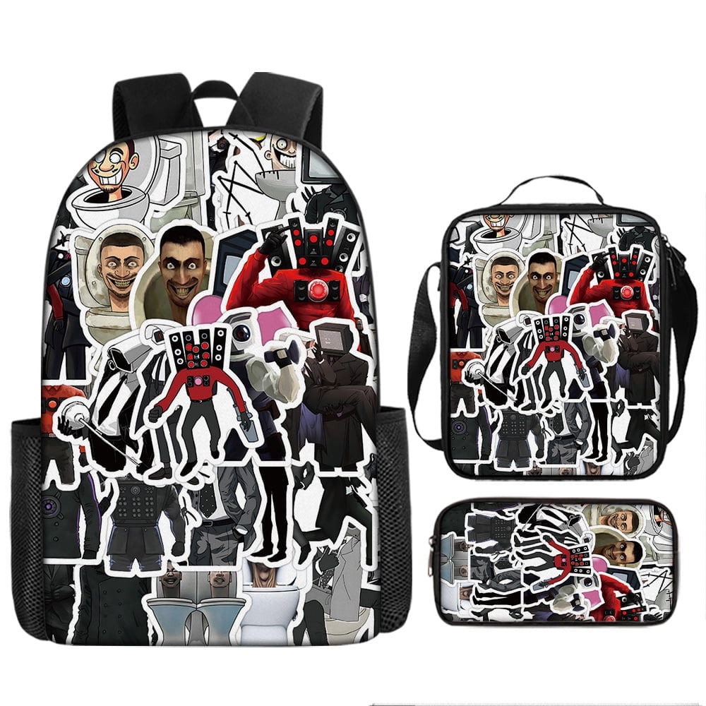 Toilet and monitor toilet game backpack crossbody bag backpack pen bag ...
