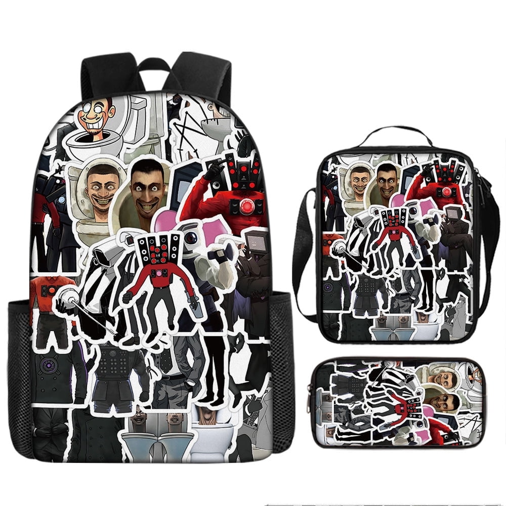 Toilet and monitor toilet game backpack crossbody bag backpack pen bag ...