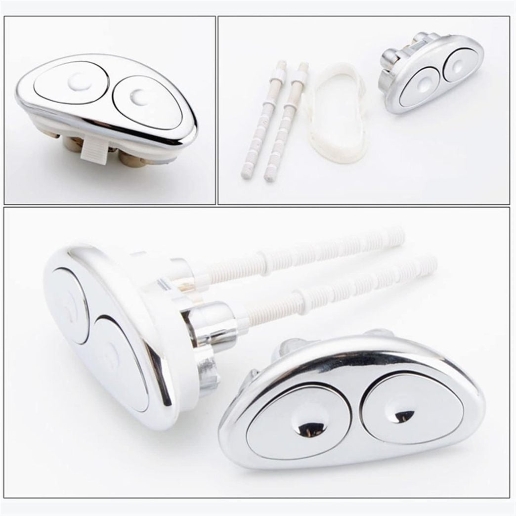 Toilet flush button, Push button toilet flush,90X45mm Triangle Double ...