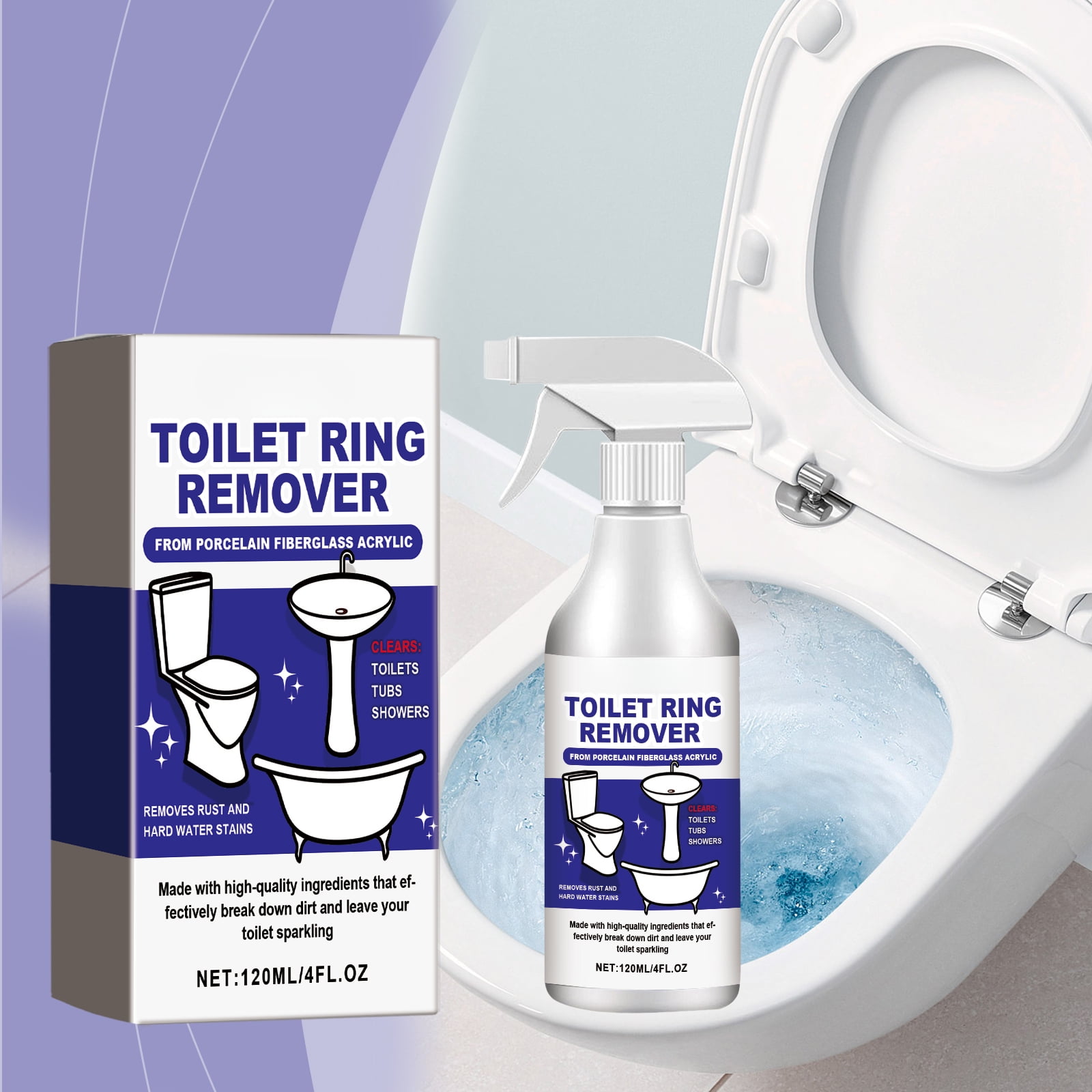 Toilet foam cleaner removes odors from toilets, cleans dirt and urine ...