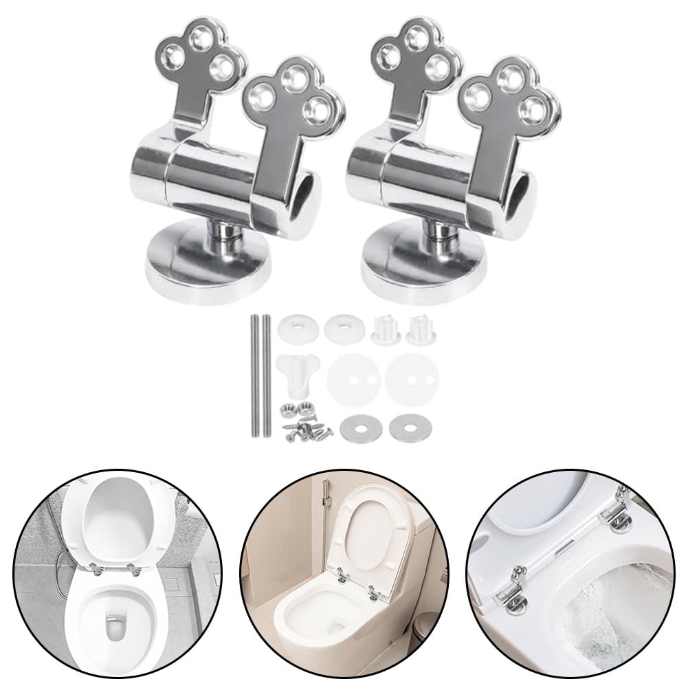 Toilet Lid Slow-Down Hinge Toilet Lid Plum-Shaped Zinc Alloy Hinge ...