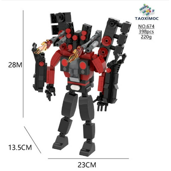 Toilet man monitoring man building blocks Titan audio monitoring king ...