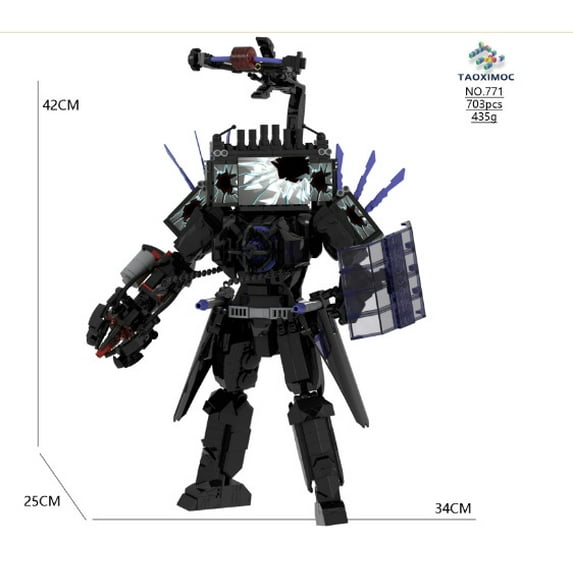 Toilet man monitoring man building blocks Titan audio monitoring king ...