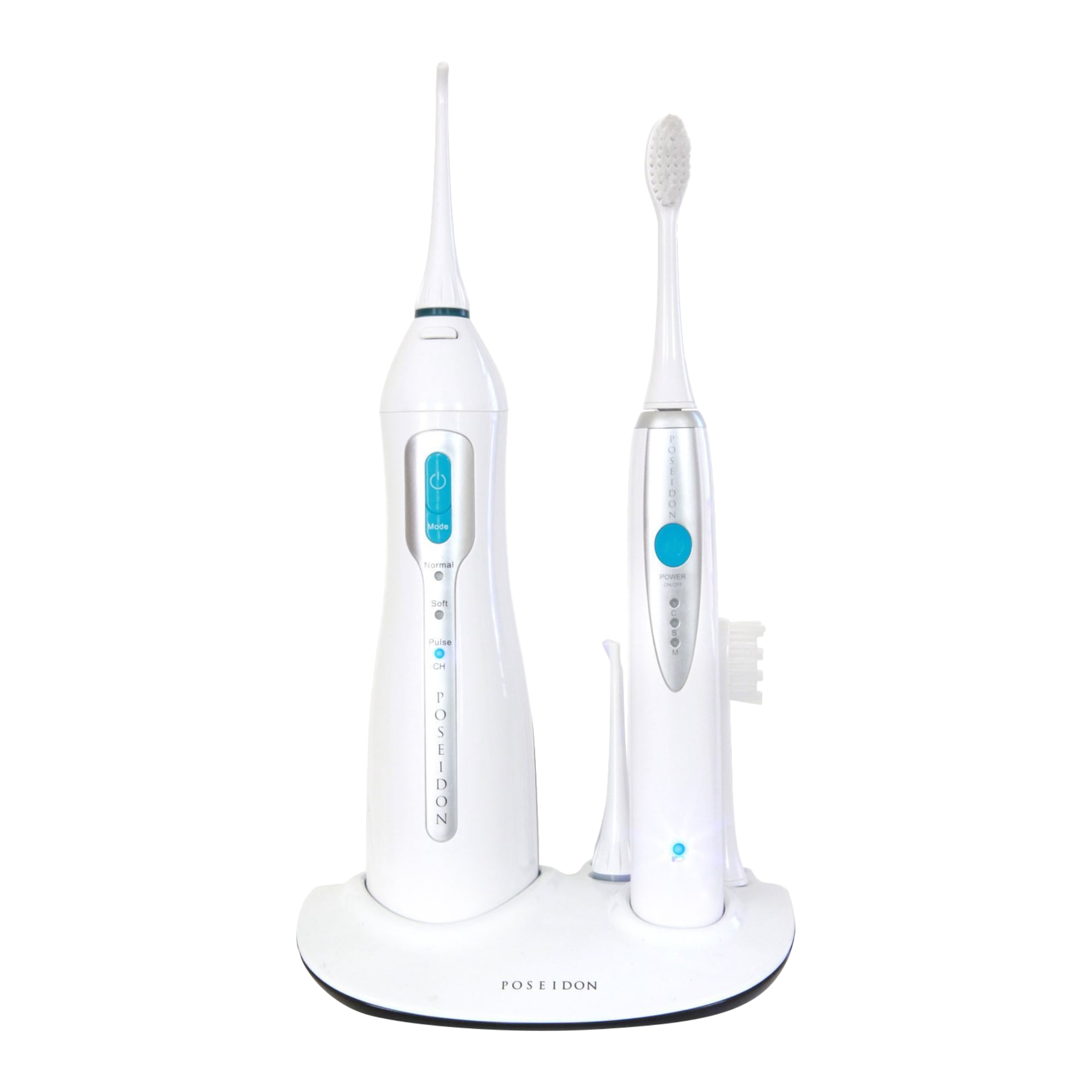 ToiletTree Products Poseidon Sonic Electric Toothbrush & Water Flosser ...