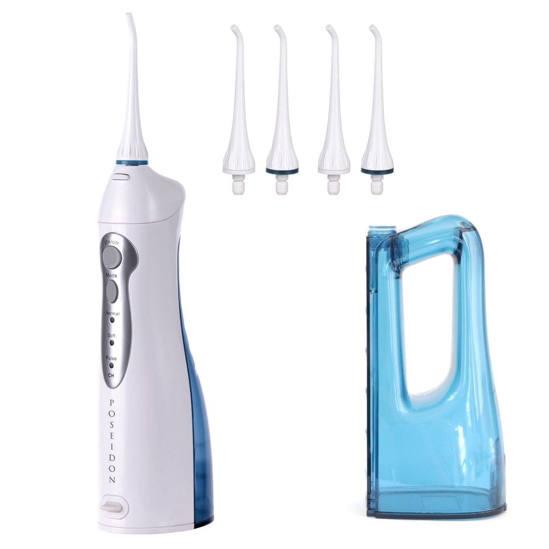 ToiletTree Poseidon Water Flosser - Rechargeable, XL Tank, Oral Health ...