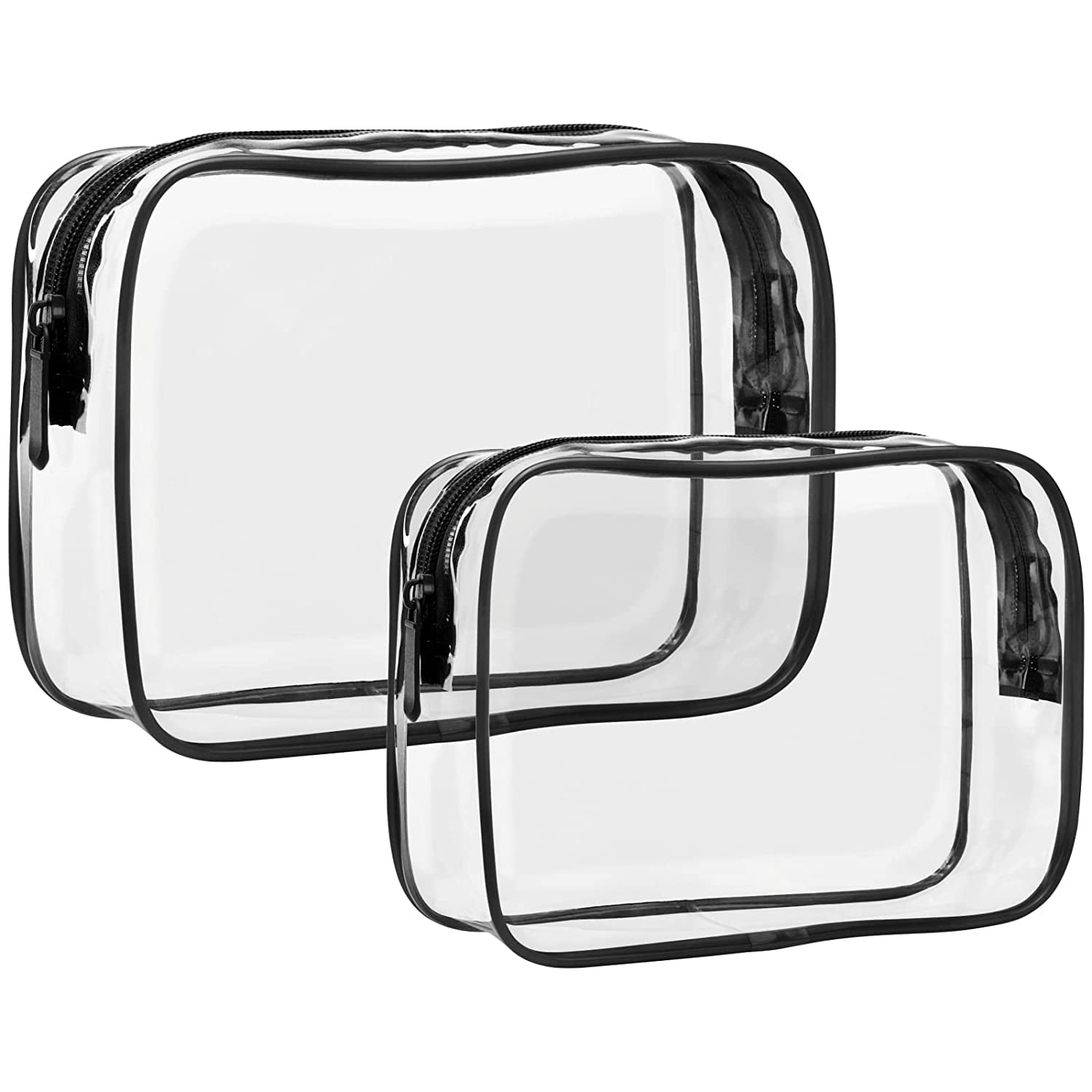 Toiletry Bag 2 Pack Clear Travel Bags for Toiletries - Clear Makeup ...