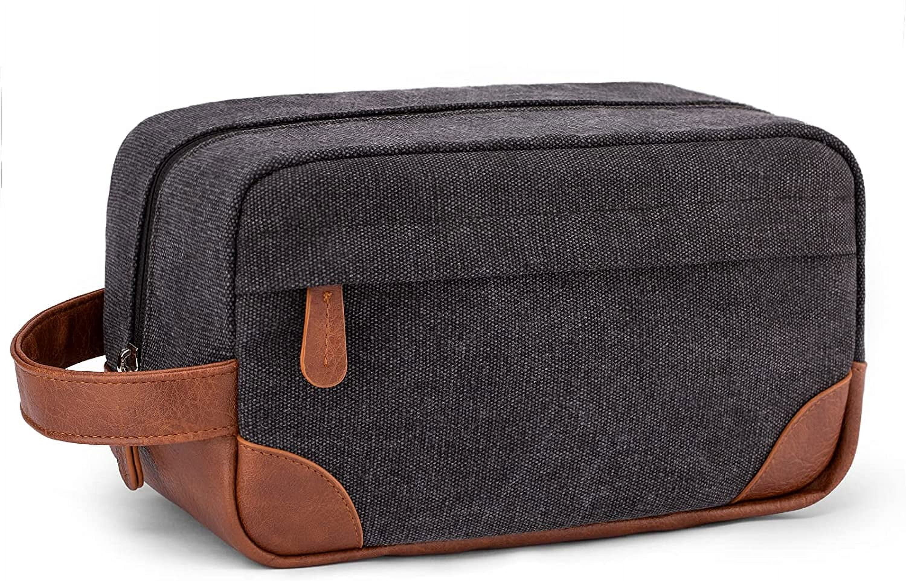 Toiletry Bag Hanging Dopp Kit for Men Water Resistant Canvas Shaving ...