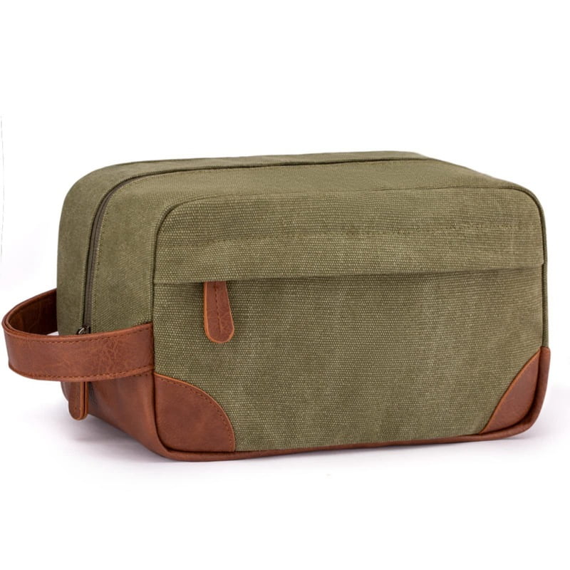 Toiletry Bag Hanging Dopp Kit for Men Water Resistant Canvas Shaving ...