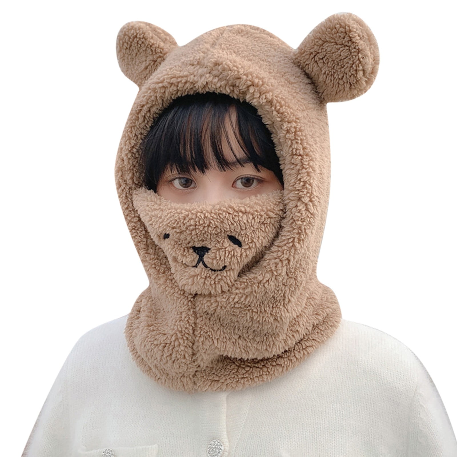 Toimothcn Winter Warm Windproof Hat Ski Riding Shield Warmer Cute ...