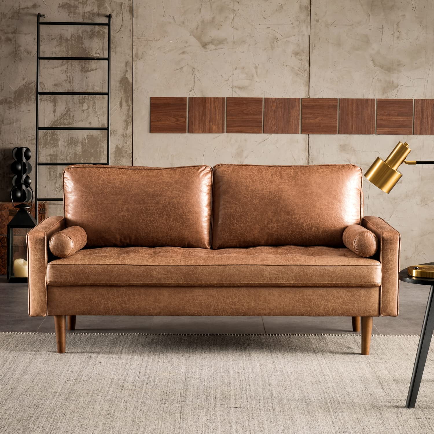 Toject Direct 69.68" Mid-Century Modern Indoor Loveseat Sofa ...