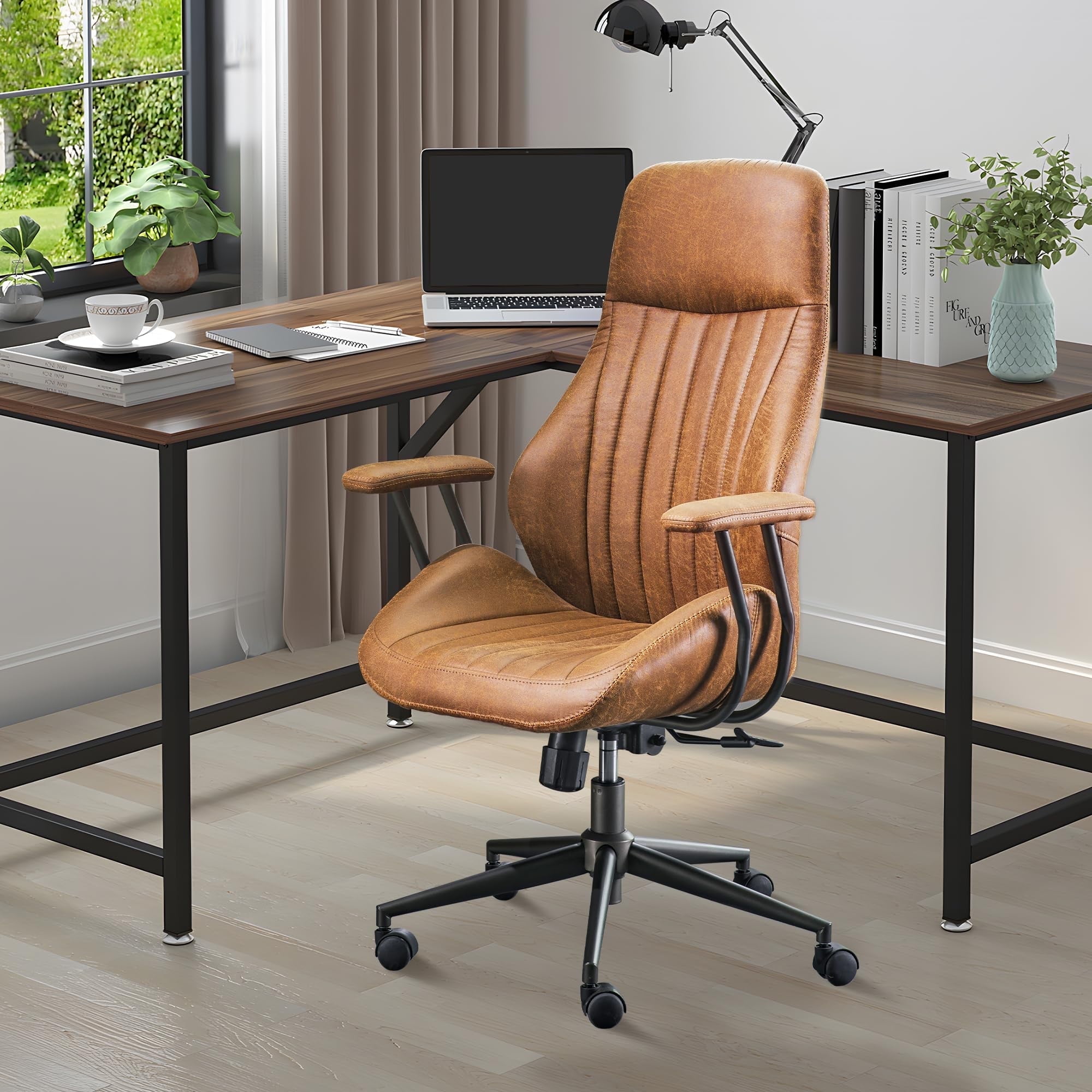 Toject Ergonomic Office Chair, High Back Comfy Home Office Chair with ...