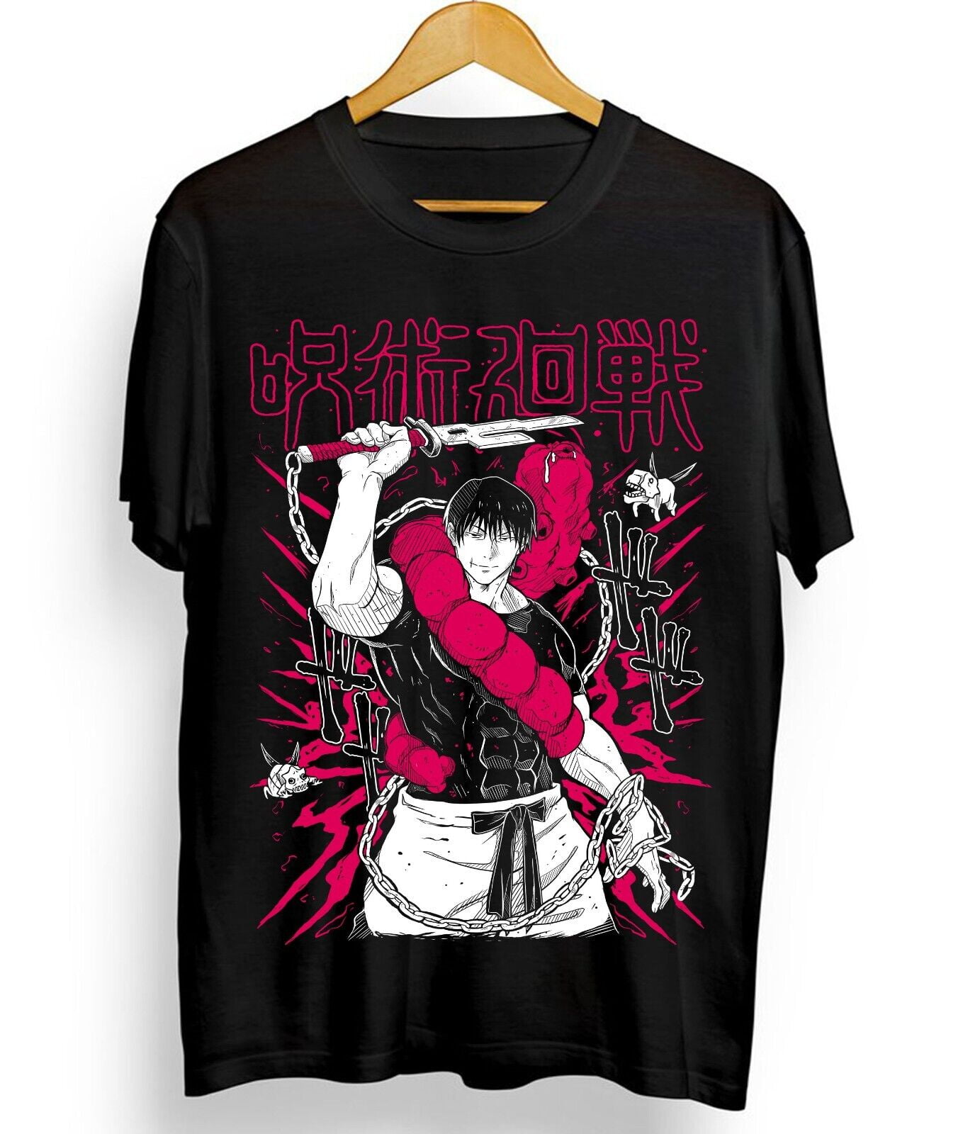 Toji T-Shirt Jujutsu Kaisen Fushiguro Anime Horror Hot Trending Shirt ...