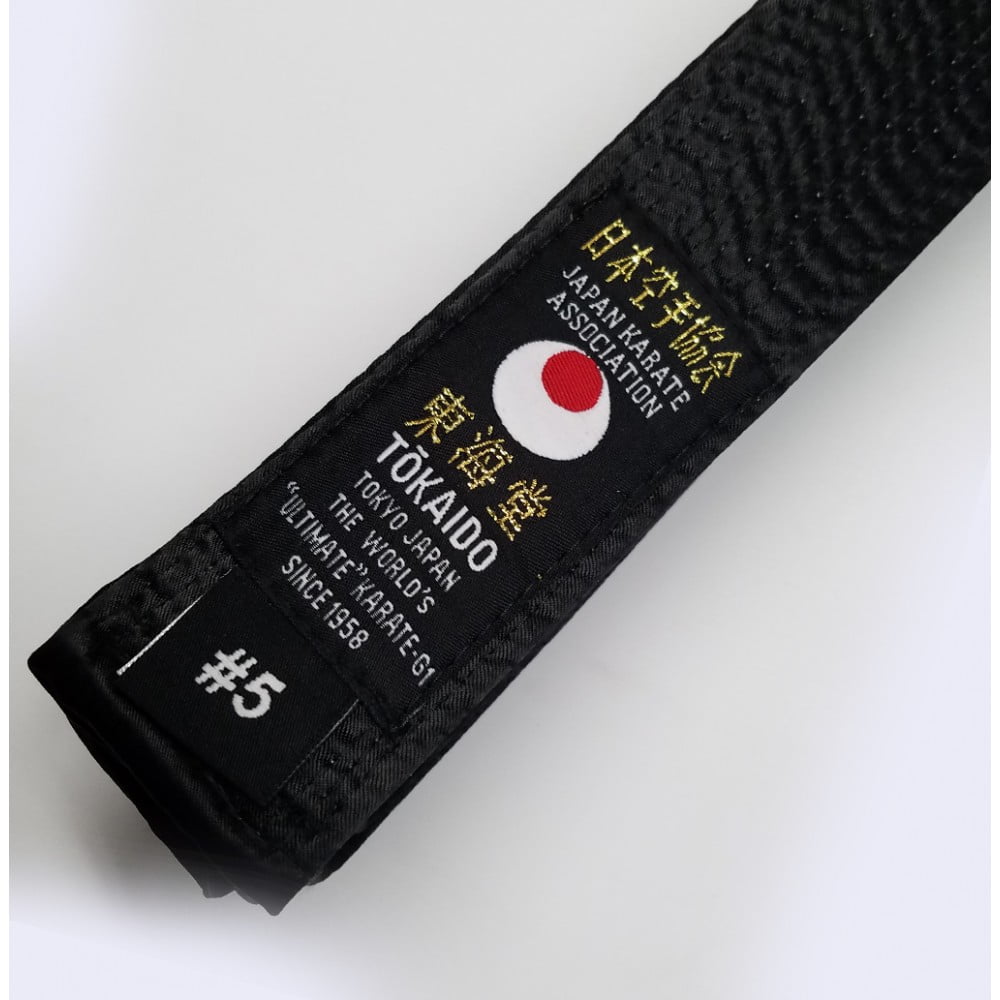 Tokaido Karate JKA Black Satin Belt - Walmart.com
