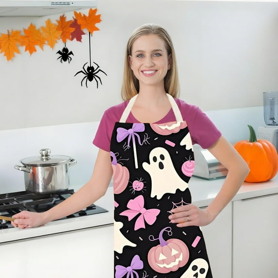 Tokeaaoa Halloween Horror Apron - Dirt Resistant Polyester Kitchen ...