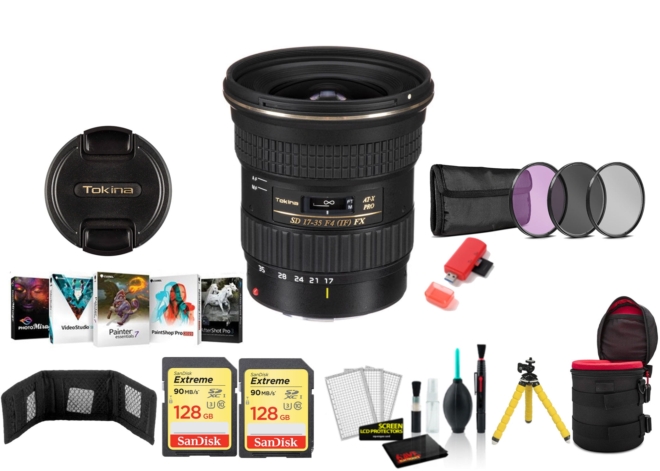 Tokina 17-35mm F/4 Pro FX Lens for Canon Cameras- Wide-Angle Lens ...