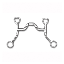Myler HBT Ported Barrel Snaffle Bit MB 36 - Sweet Iron & Copper Inlay ...