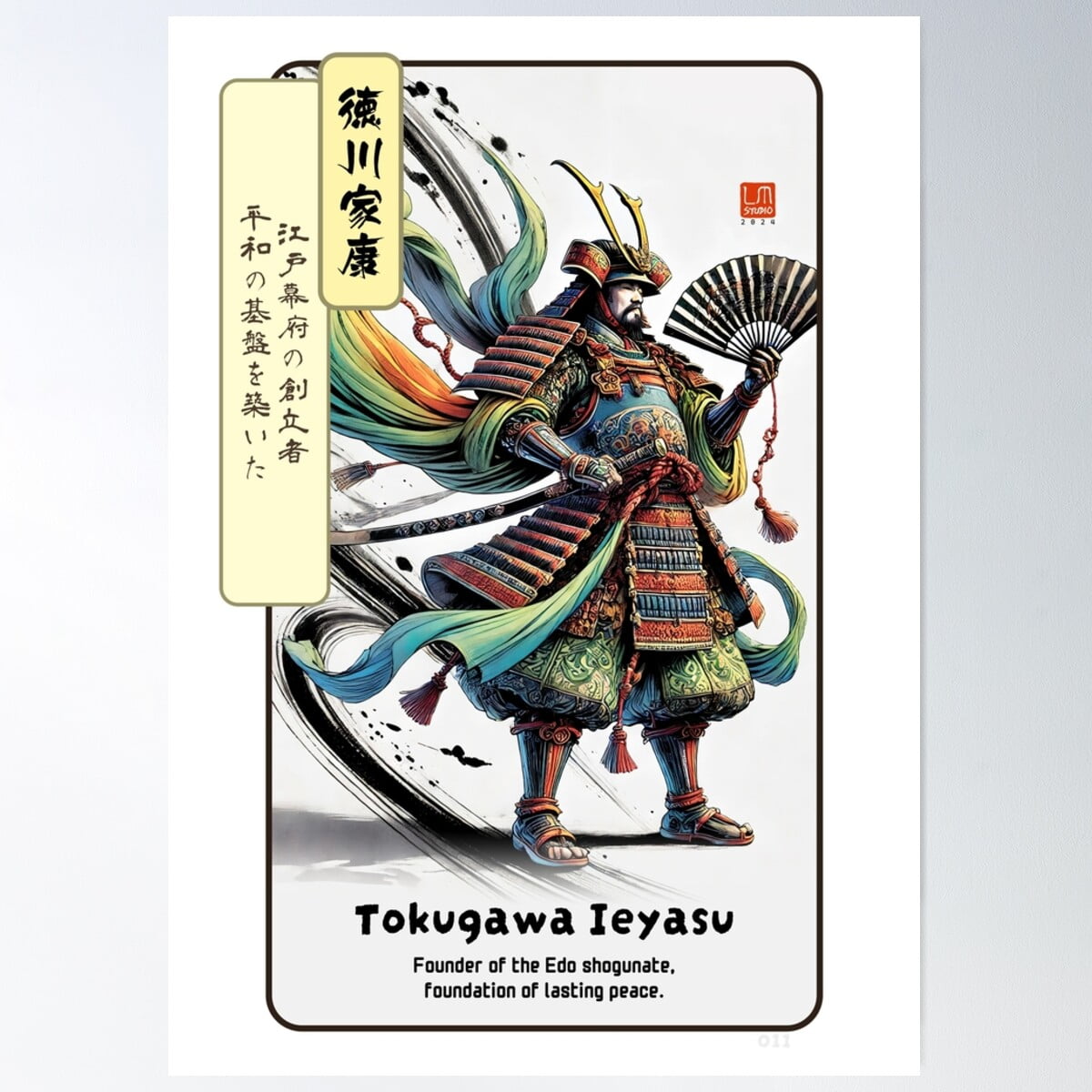 Tokugawa Ieyasu - Founder Of The Edo Shogunate Poster Wall Art, Modern ...