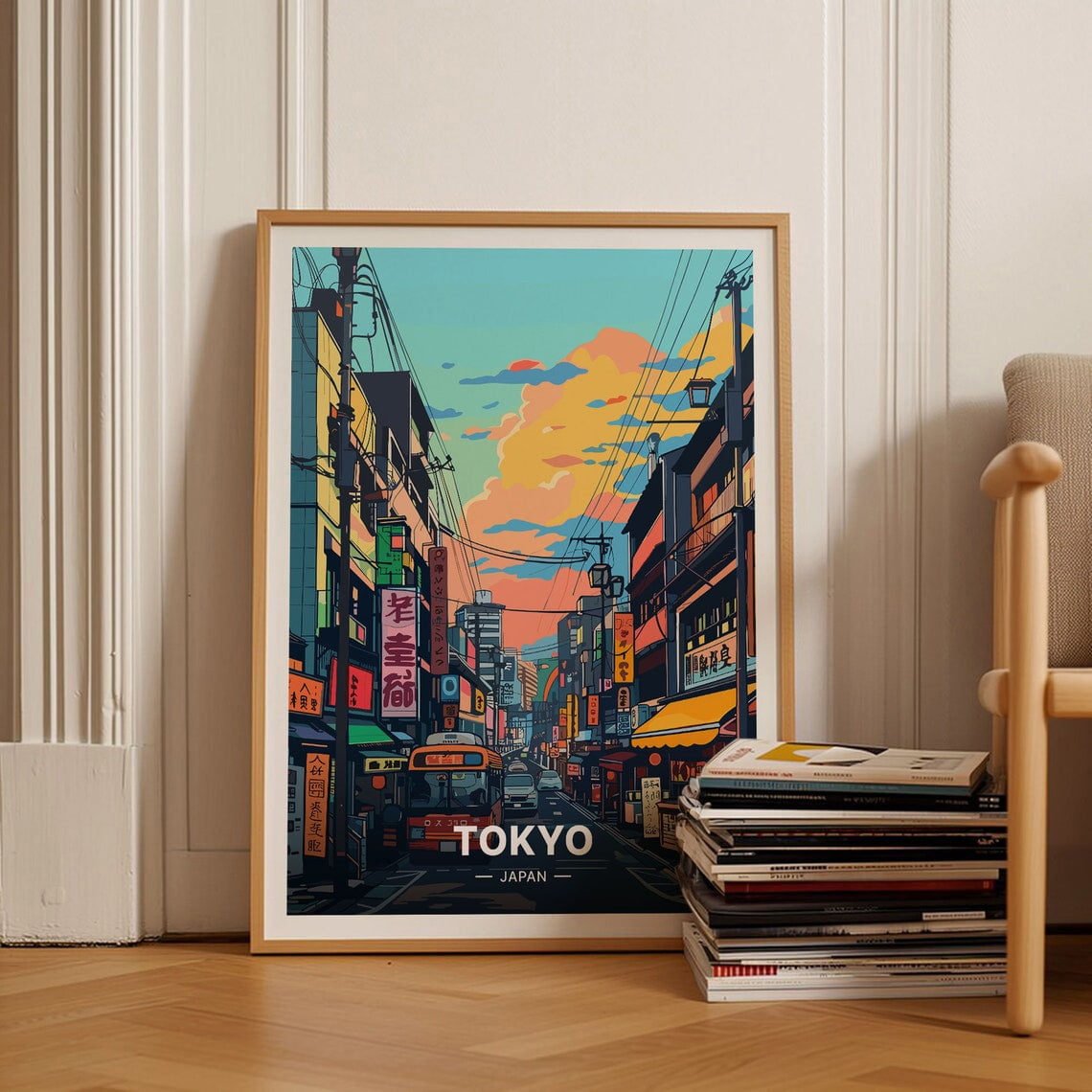 Tokyo Cityscape Art Poster, Japan Travel Decor, Unique Birthday And ...