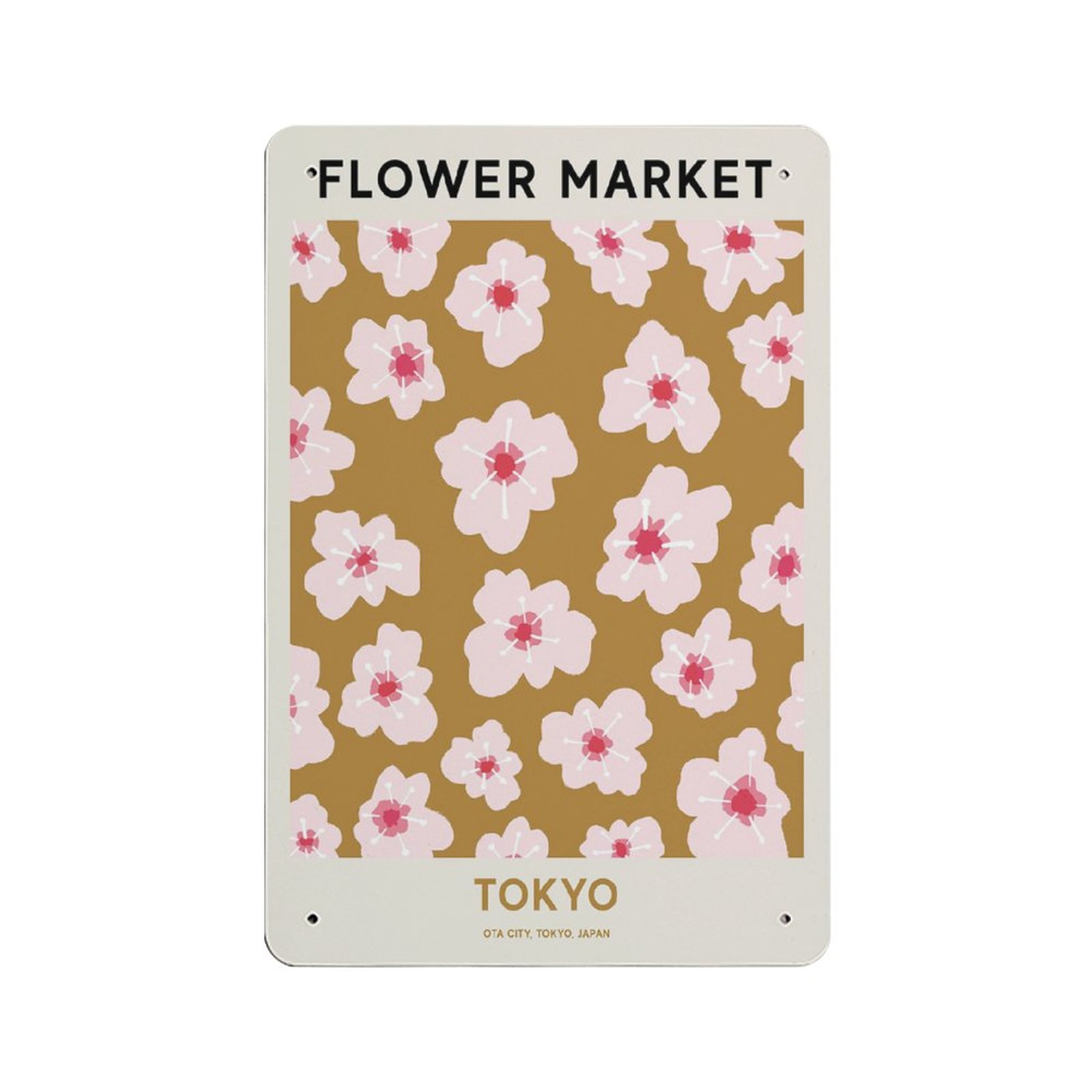 Tokyo Flower Market Print, Tokyo Cherry Blossom Floral Print, Gallery ...