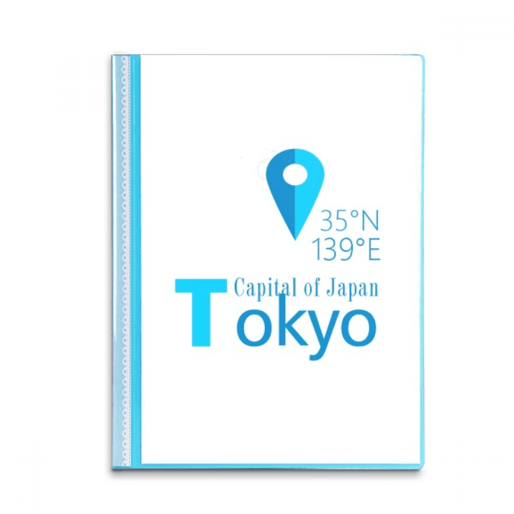 Tokyo Geography Coordinates Trave Book Sheet Protectors Portfolio ...