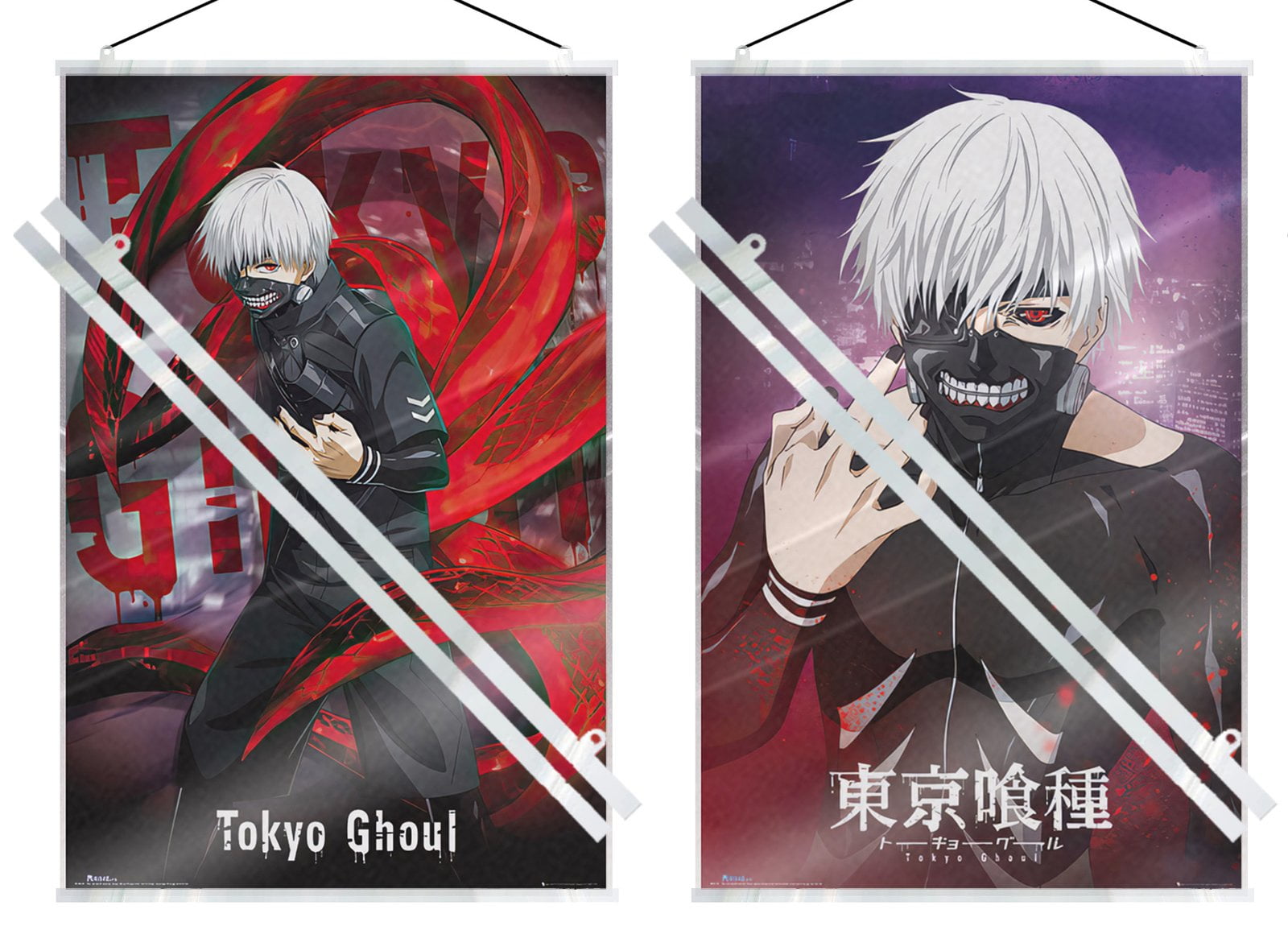 Tokyo Ghoul - 2 Piece Anime TV Show Poster Set (Ken Kaneki) (Size: 24 ...