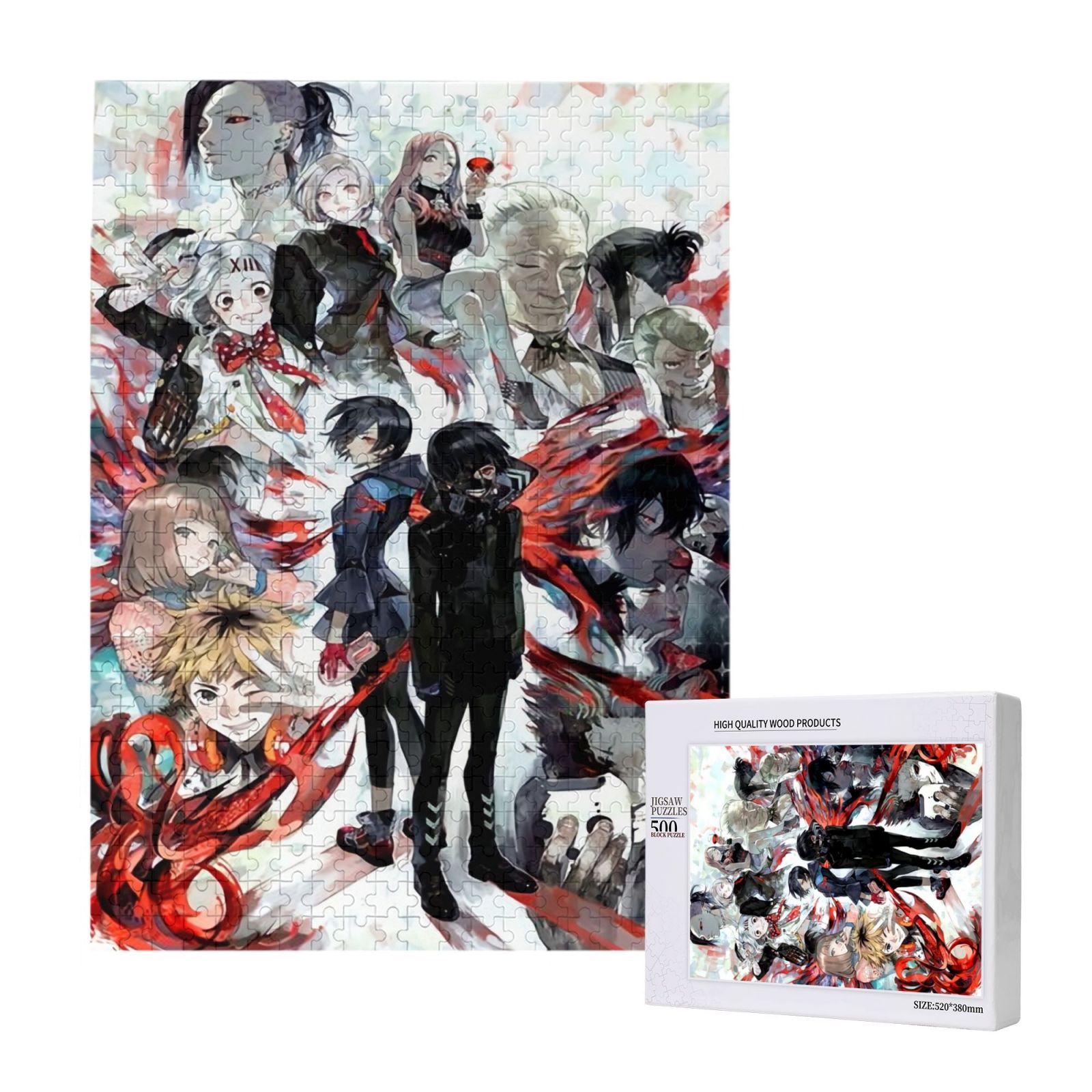 Tokyo Ghoul Anime Jigsaw Puzzles for Boy girl teen 300/500/1000 Pieces ...