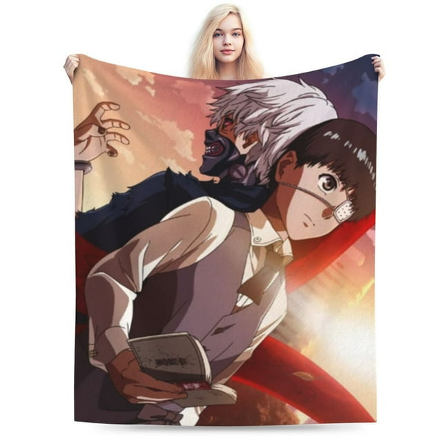 Tokyo Ghoul Blanket Super Soft Throw Blanket For Bed Couch Sofa Cozy