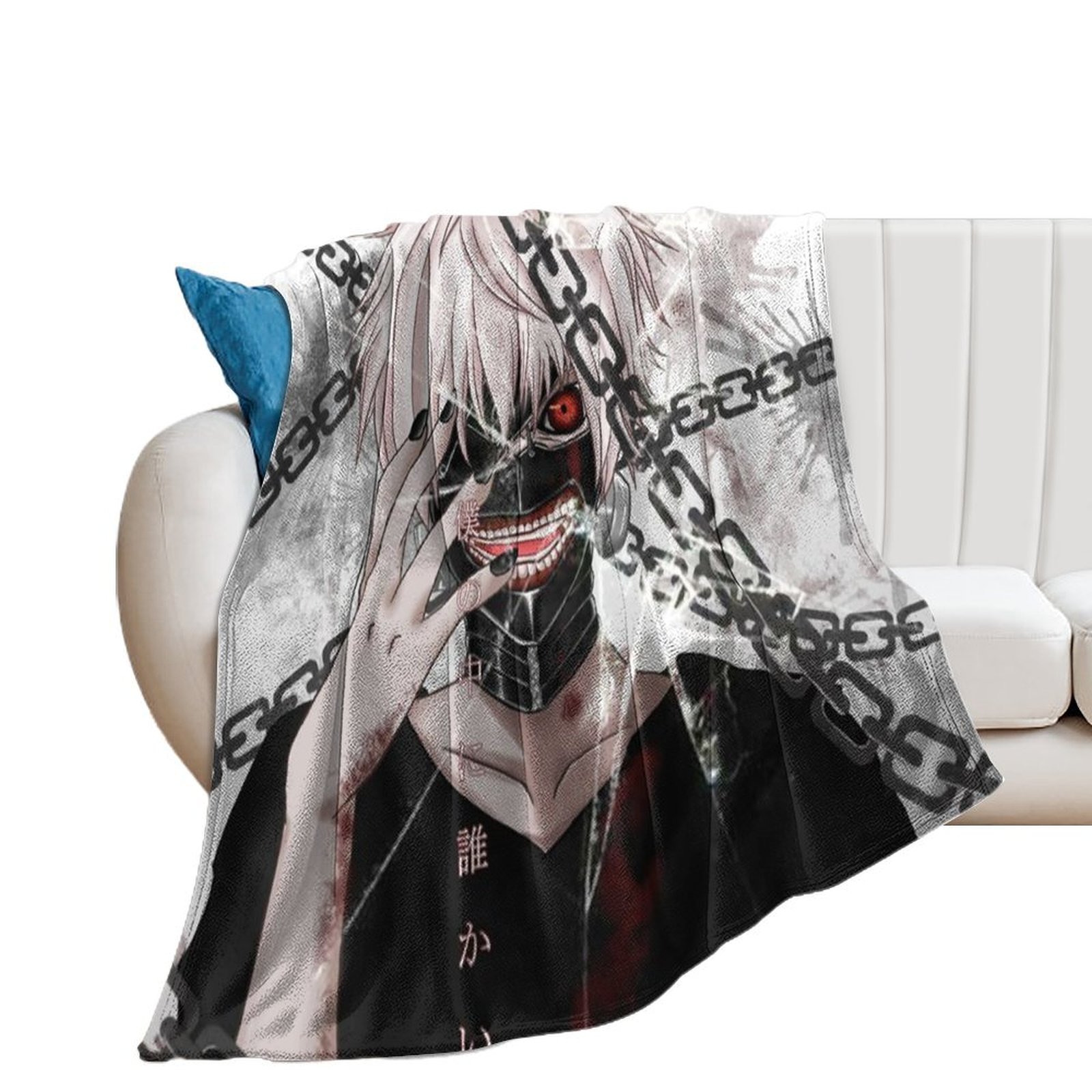 Tokyo Ghoul Kaneki Ken Blankets Ultra Soft Throw Blanket Warm Lap