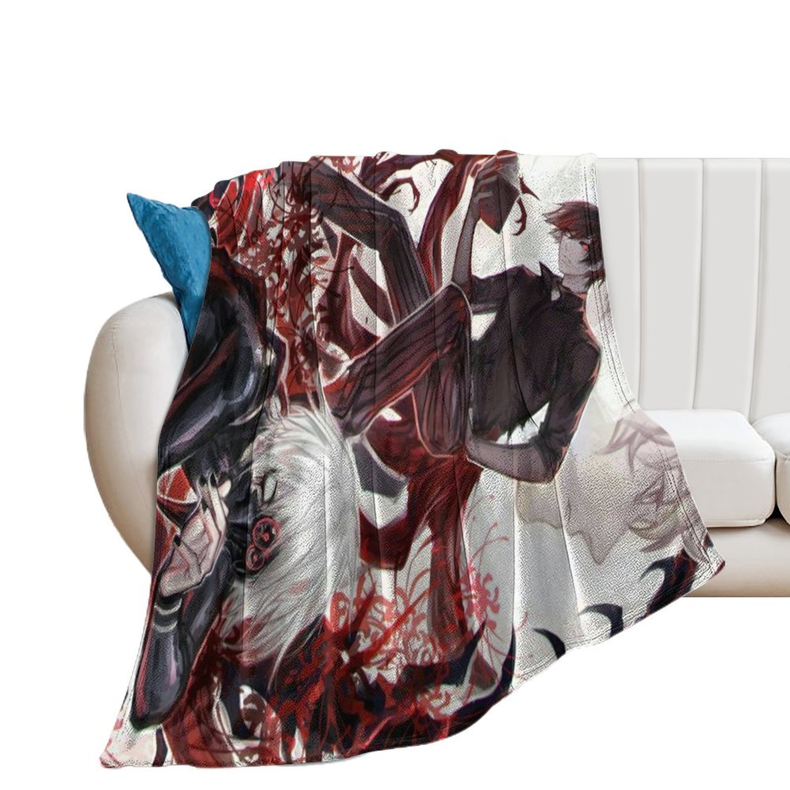 Tokyo Ghoul Kaneki Ken Blankets Ultra Soft Throw Blanket Warm Lap