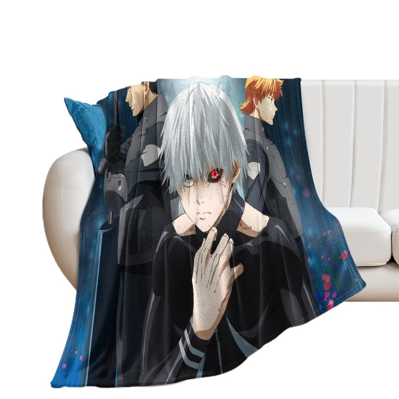 Tokyo Ghoul Kaneki Ken Blankets Ultra Soft Throw Blanket Warm Lap