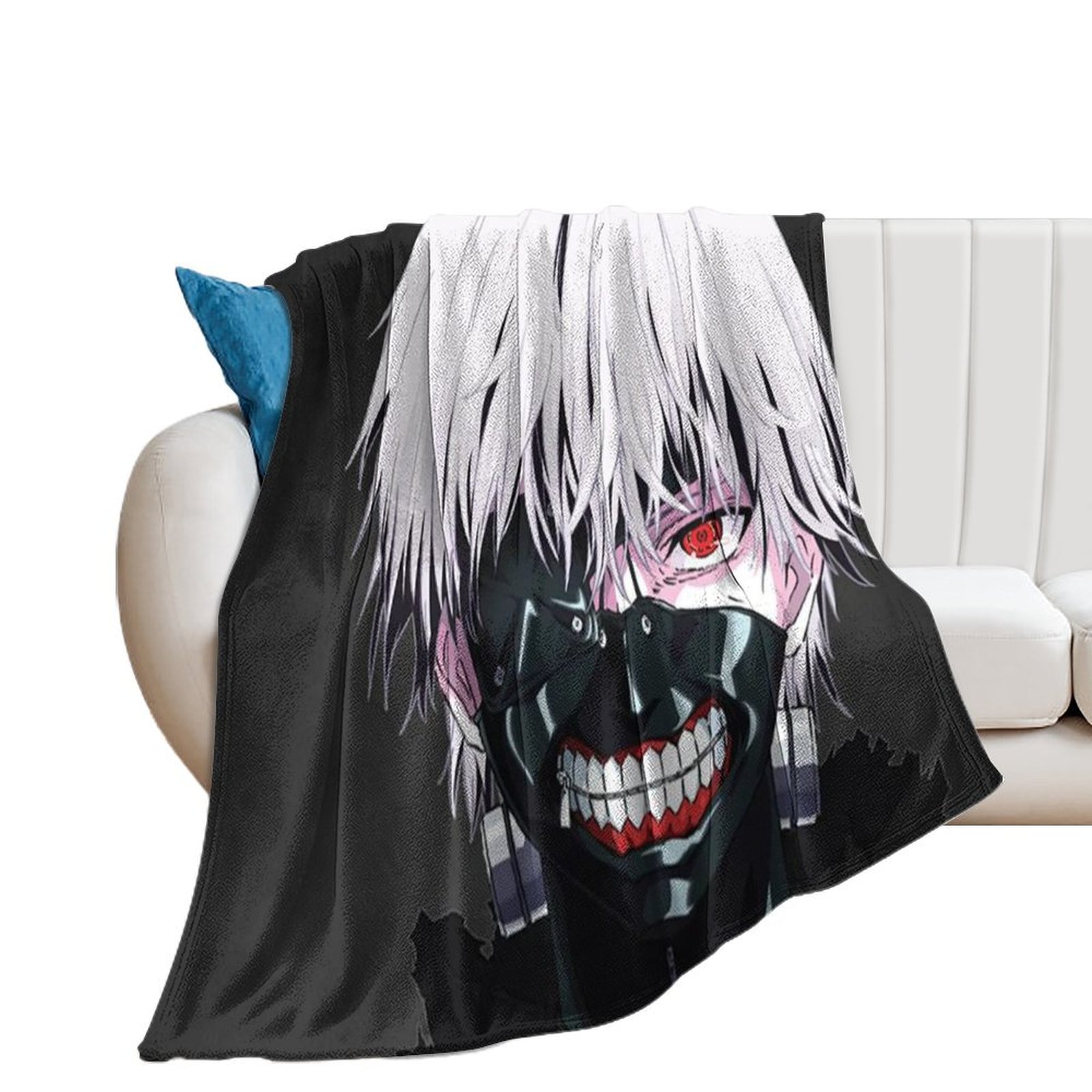 Tokyo Ghoul Kaneki Ken Blankets Ultra Soft Throw Blanket Warm Lap