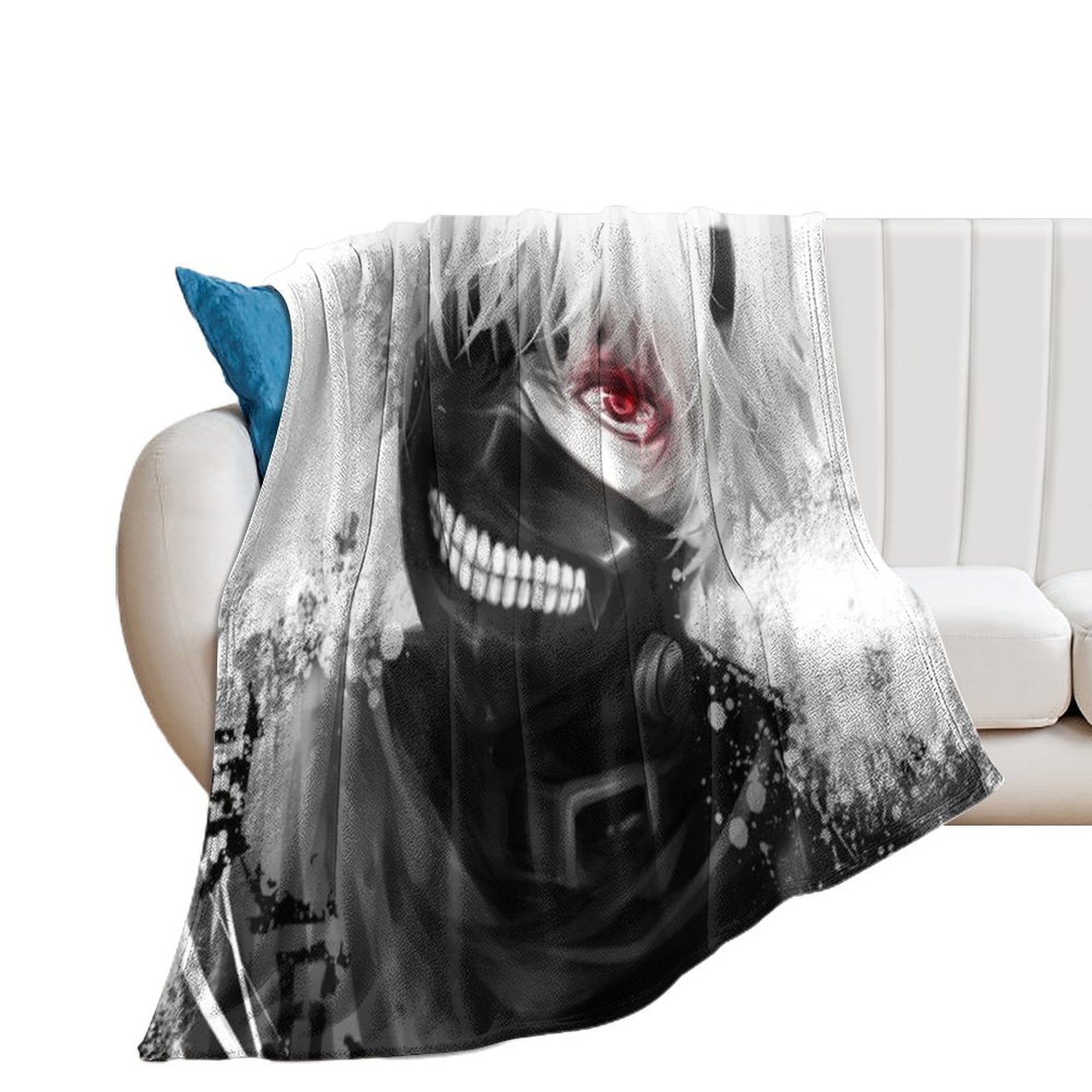 Tokyo Ghoul Kaneki Ken Blankets Ultra Soft Throw Blanket Warm Lap