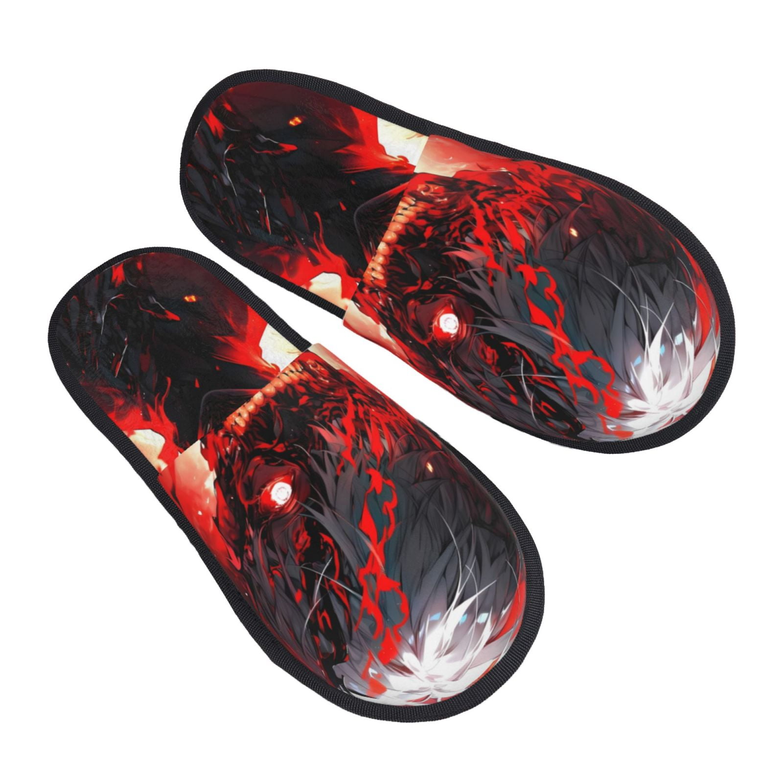 Tokyo Ghoul Ken Kaneki Furry Slippers For Men Women Fuzzy House ...