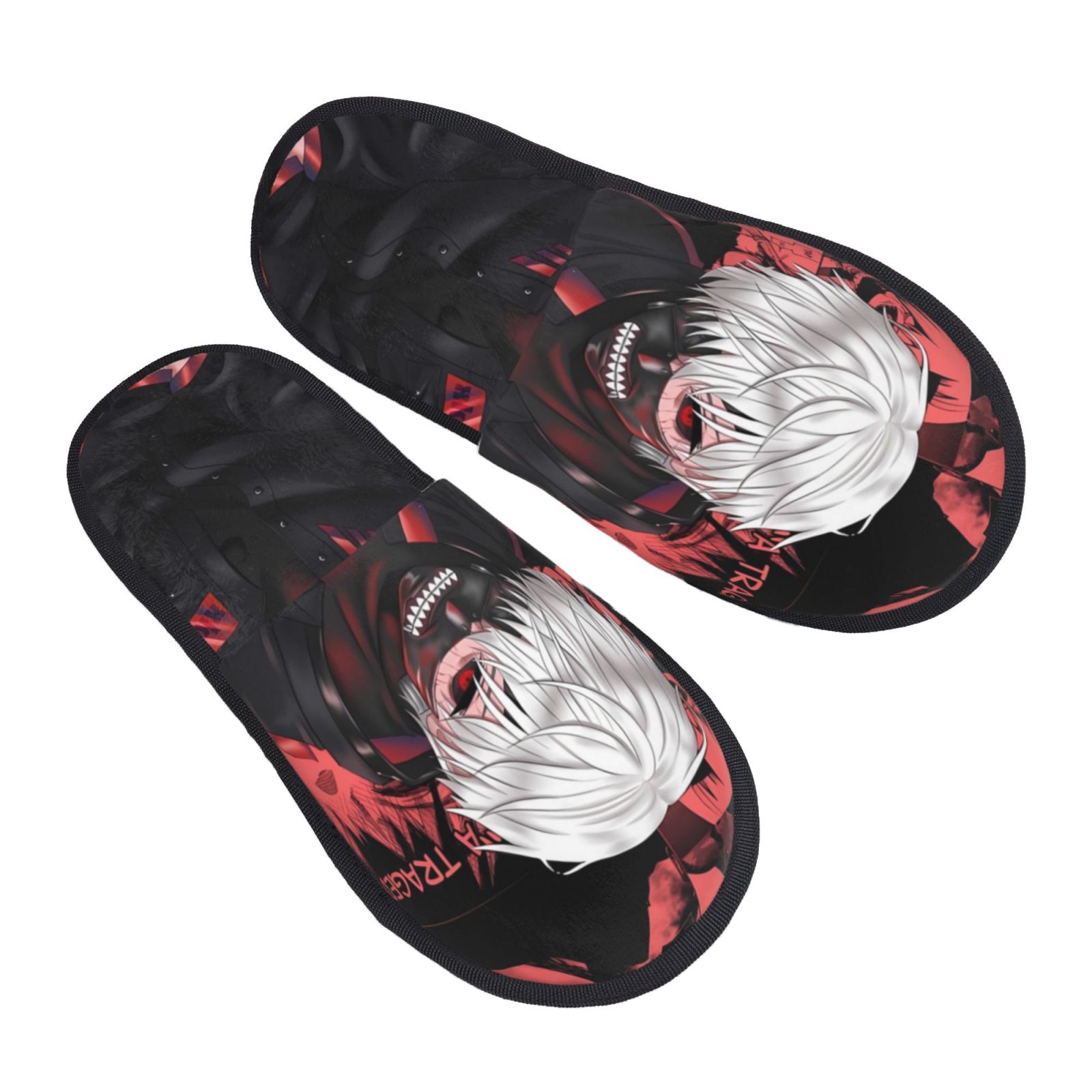 Tokyo Ghoul Ken Kaneki Furry Slippers For Men Women Fuzzy House ...