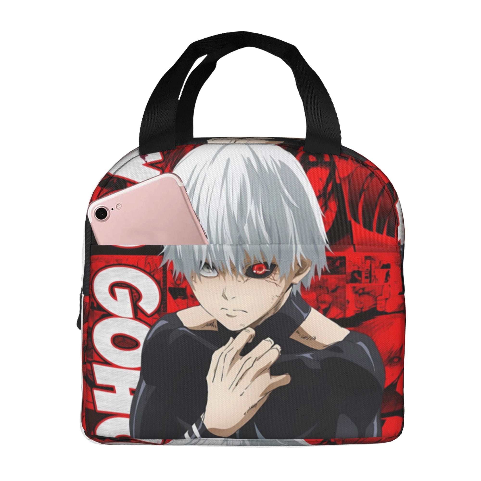 Tokyo Ghoul Ken Kaneki Lunch Bag Tote Bag Insulated Lunch Box Picnic ...