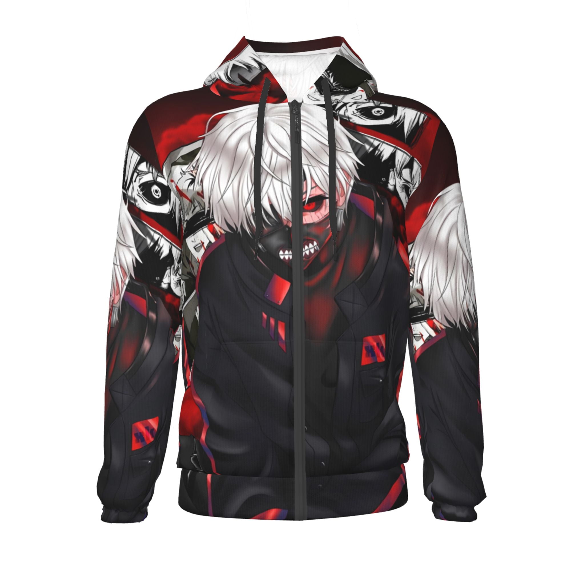 Tokyo Ghoul Ken Kaneki Teens Boys Girls Zip Up Hoodies 3d Print Long ...