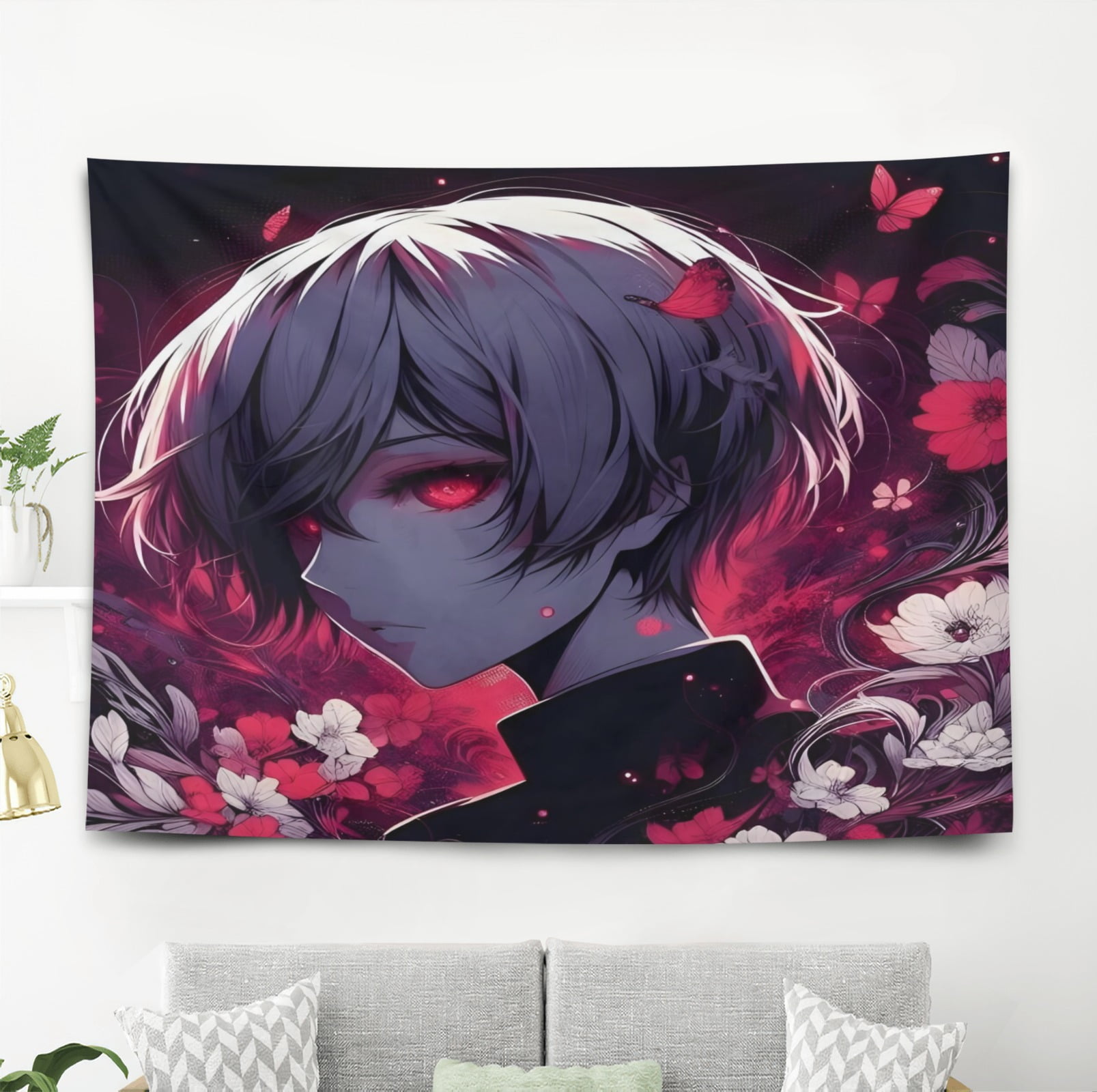 Tokyo Ghoul Pattern Wall Hanging 50*60 Inches High-Quality Peach Skin ...