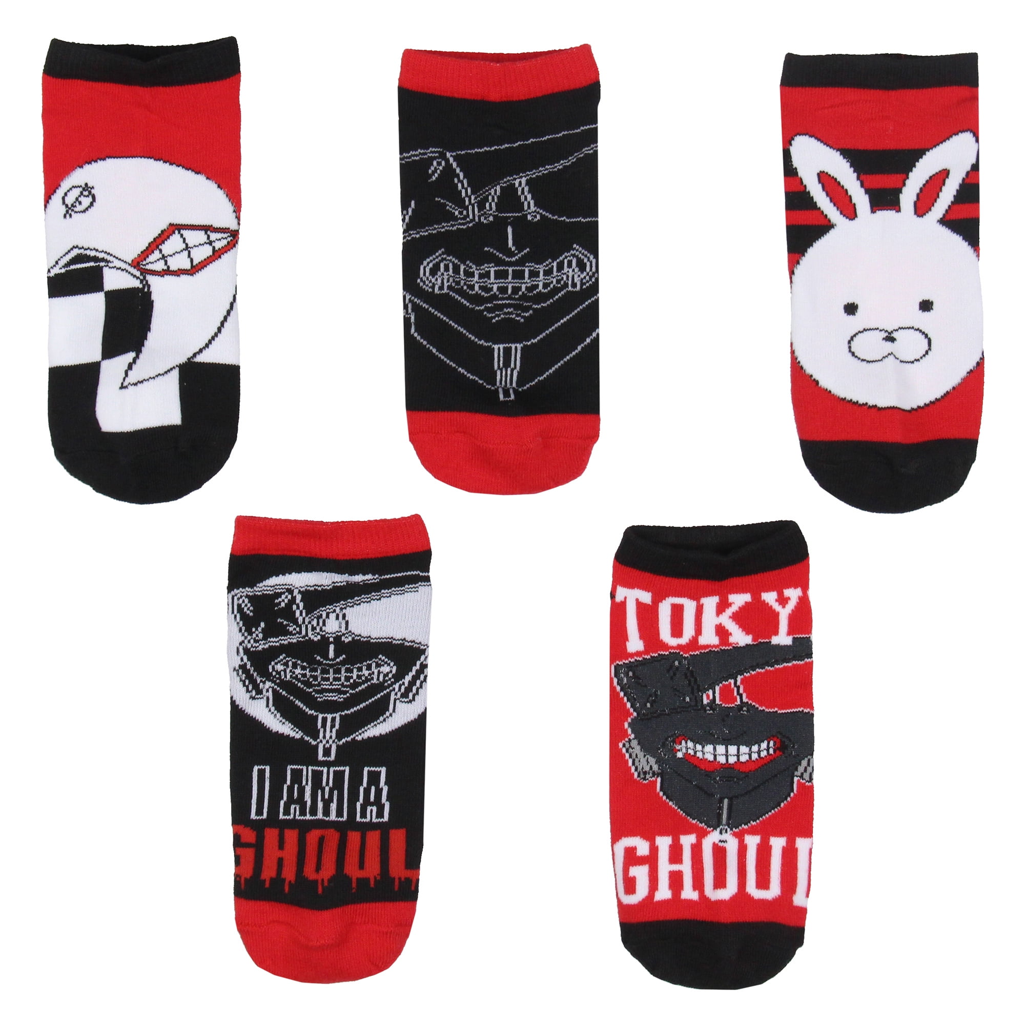 Tokyo Ghoul Socks Adult Masks Anime No Show Mix And Match Ankle Socks 5 ...