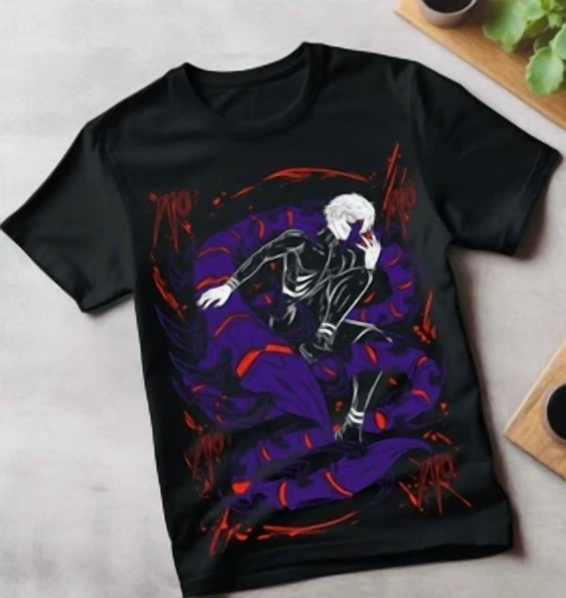 Tokyo Ghoul T-Shirt Ken Kaneki T-Shirt Japanaise Manga Anime Tshirt Tee ...