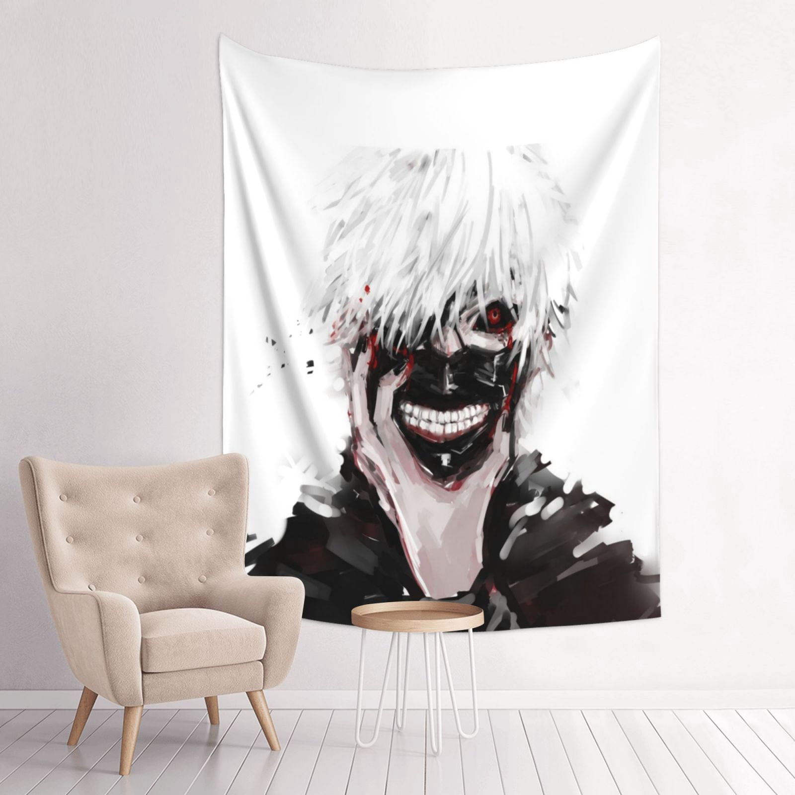 Tokyo Ghoul Wall Tapestry Poster For Bedroom Aesthetics Funny Room ...
