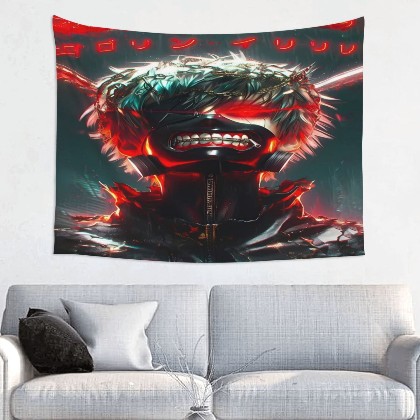 Tokyo Ghoul Wall Tapestry Poster For Bedroom Aesthetics Funny Room ...