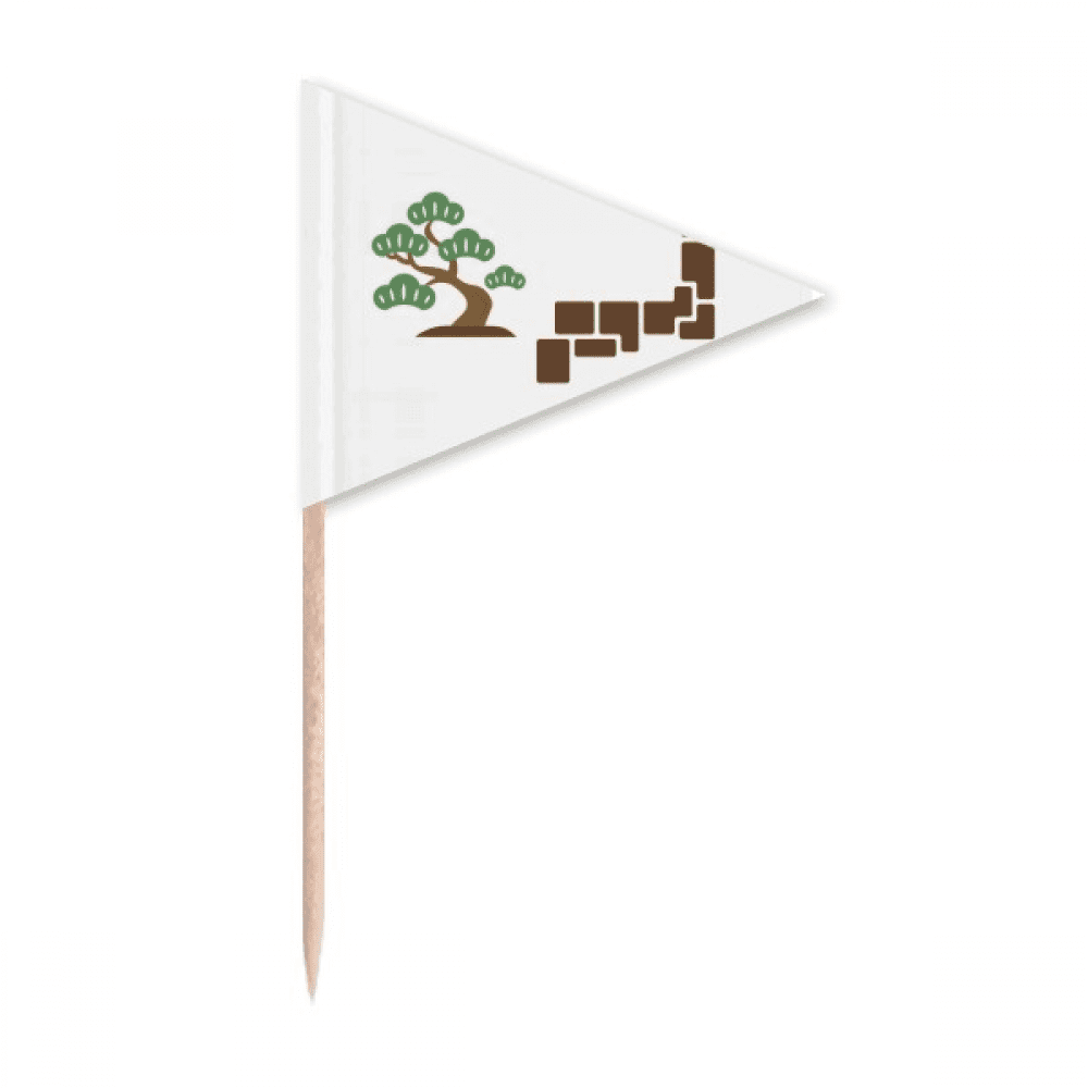 Tokyo Grows Green Japan Toothpick Triangle Cupcake Toppers Flag ...