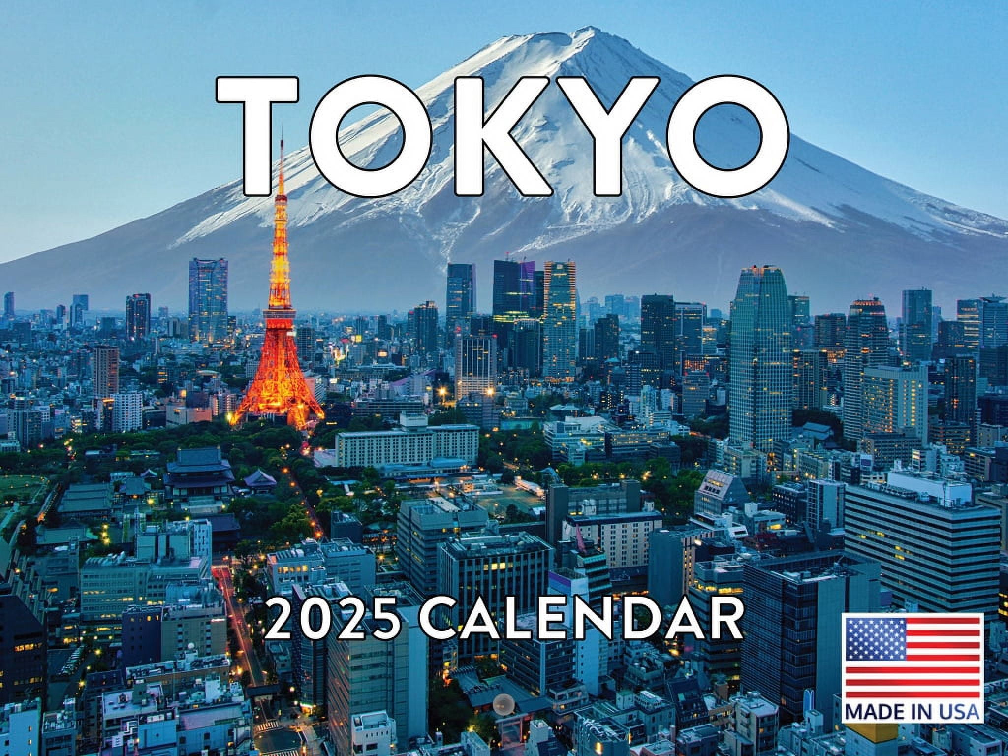 Tokyo Japan Calendar 2025 Monthly Wall Calender 12 Month | American Made In The USA - Walmart.com