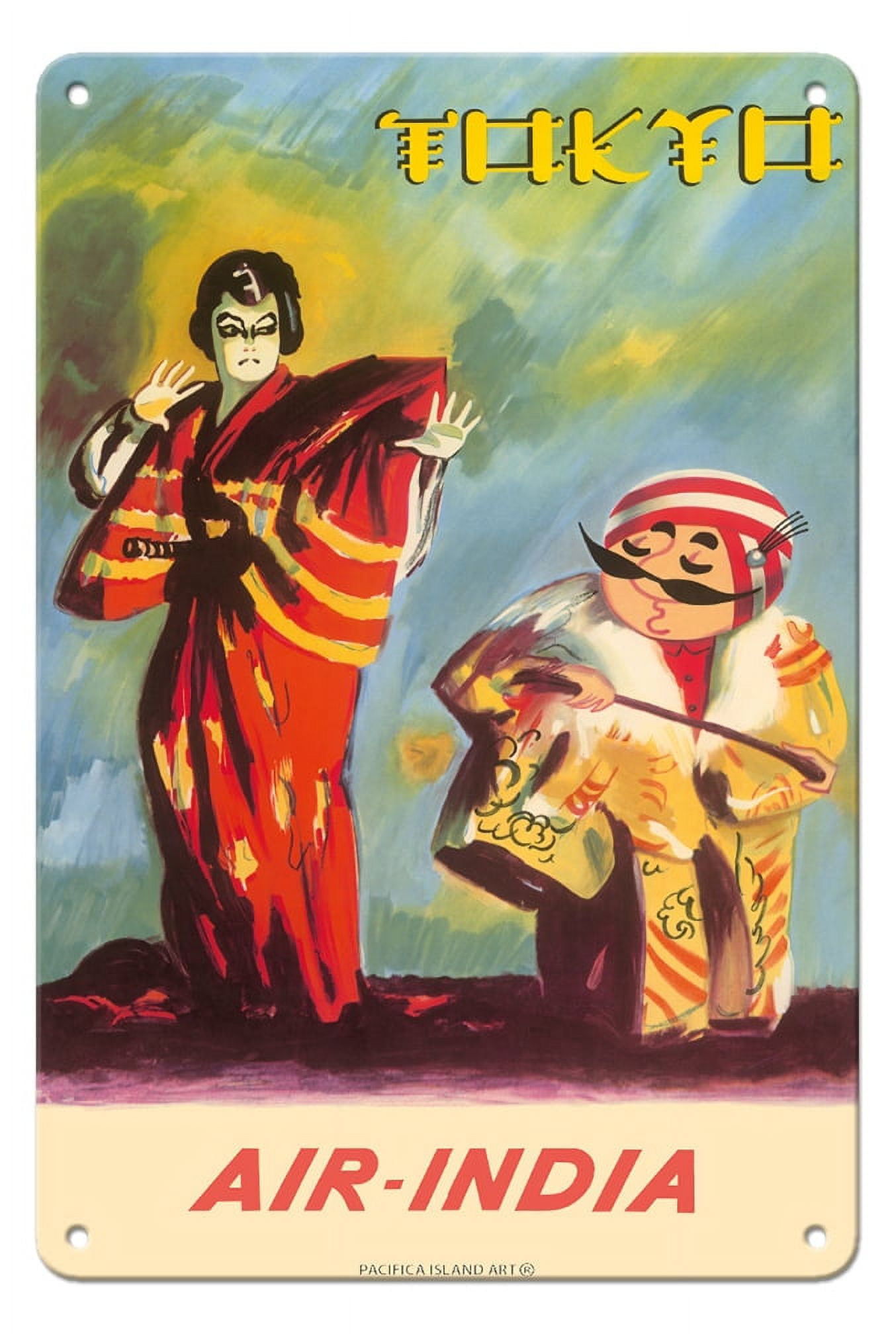 Tokyo Japan - Kabuki Actor (Yaro-Kabuki) and Indian Maharajah - Air ...