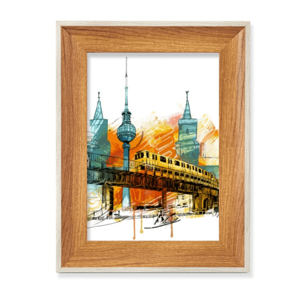 Tokyo Japan Rail Train Tower Desktop Wooden Photo Frame Display Picture ...