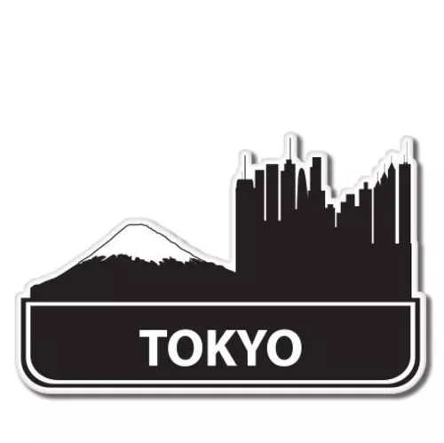 Tokyo Japan Suitcase Sticker Phone Decal Water Bottle Stickers Car ...