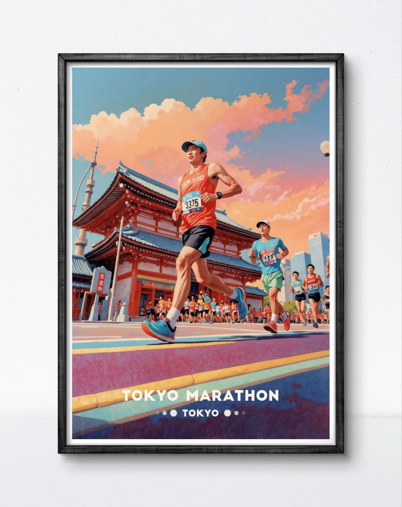 Tokyo Marathon Poster – Iconic Running Event Artwork In Japan – Japan ...