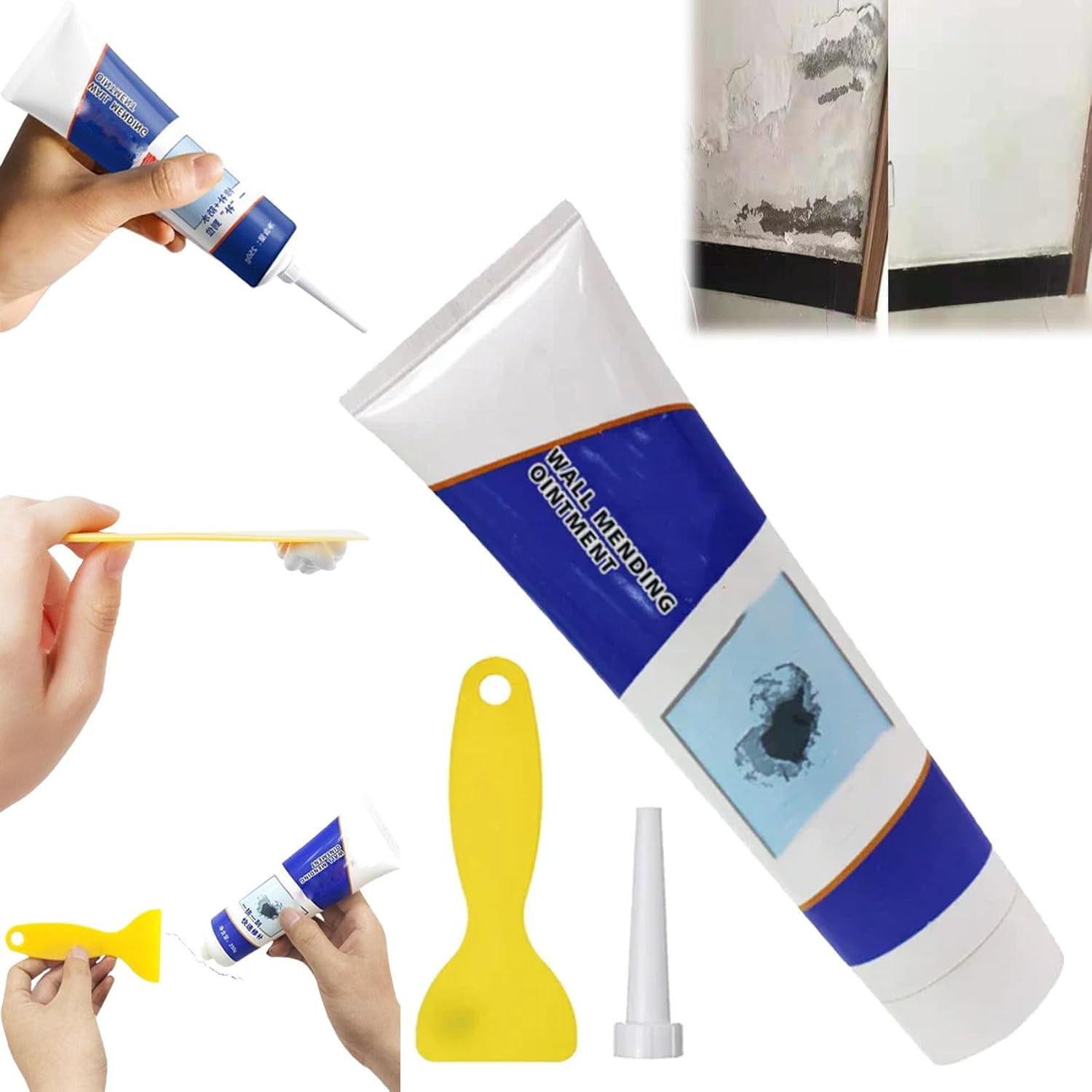 Tokyo Mart Wall Repair - Drywall Hole Repair Kit, 3 in 1 Repair ...