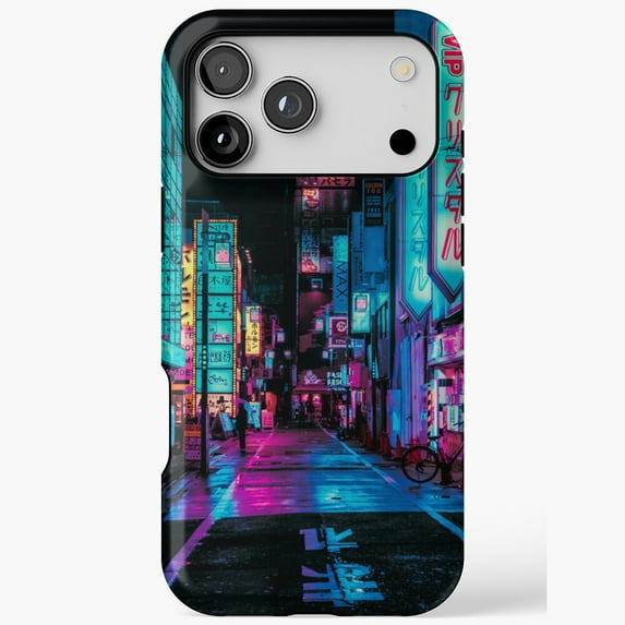 Tokyo Neon City Japan Cyber Case for iPhone 11 12 13 14 15 16 17 Pro ...